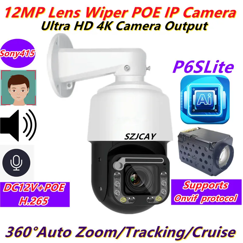 P6SLite-Wiper-Surveillance-Camera-12MP-4K-36X-Zoom-POE-PTZ-IP-Camera ...