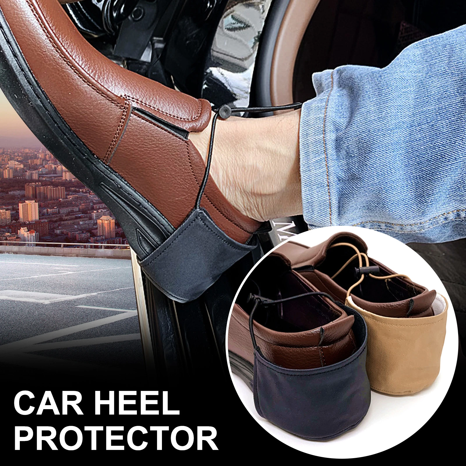 Driver Shoes Heel Protector Driving Heel Protection Cover For Right ...