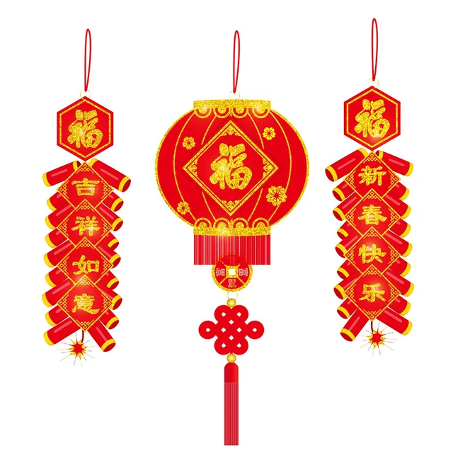 Chinese New Year Decorations Clipart 2022
