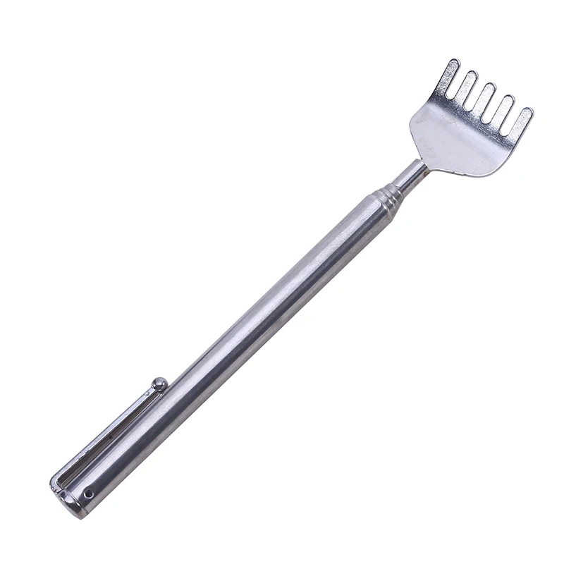 Telescopic Back Scratcher Tool Stainless Steel Silver Household ...
