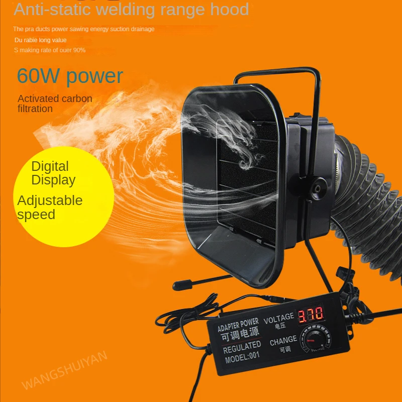 60W-Adjustable-Speed-Solder-Smoke-Absorber-ESD-Fume-Extractor-Fan-Pipe ...