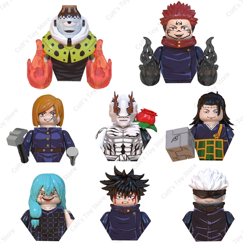 Classic-Japan-Cartoon-Anime-Jujutsu-Kaisen-Mini-Action-Figures-Building ...