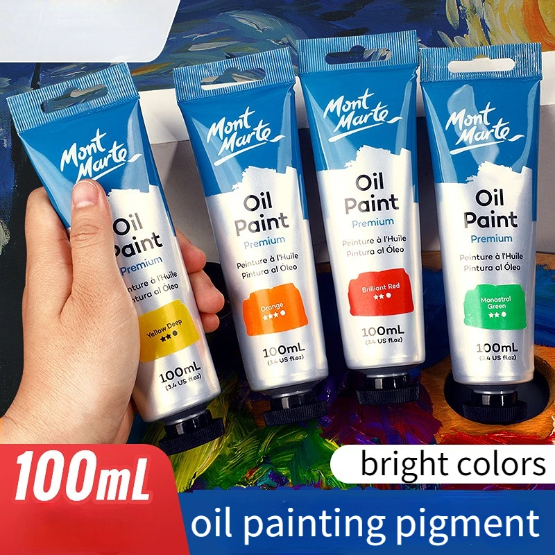 100ml/tube Professional Oil Painting Pigment Large Oil Paint with ...