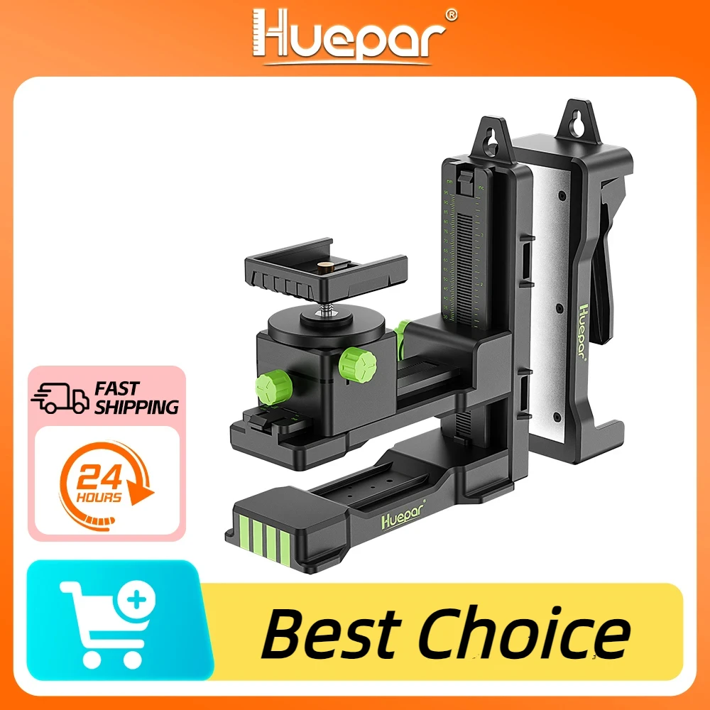 Huepar-Fine-tuning-Bracket-for-Laser-Level-Magnetic-Pivoting-360-Degree ...