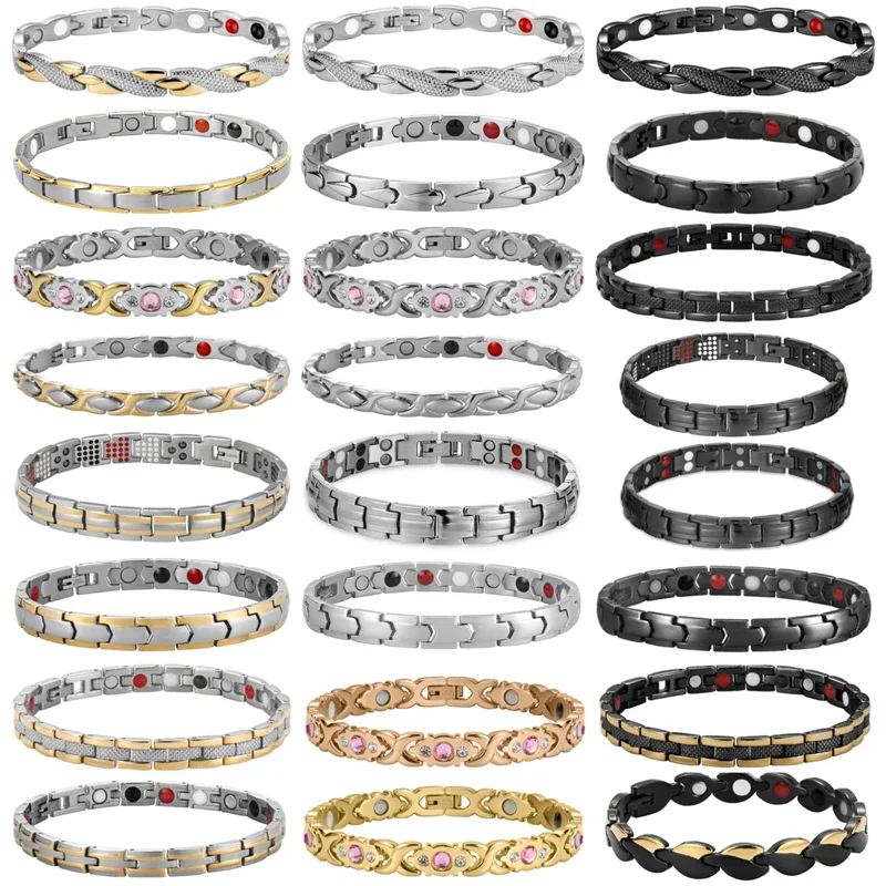 24-Styles-Health-Care-Magnetic-Therapy-Bracelet-Women-Fashion-316L ...