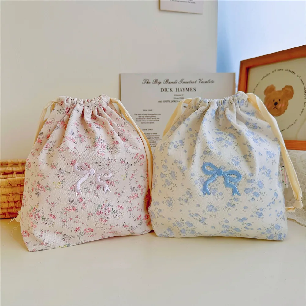 Pochette-Bebe-Floral-Cotton-Mommy-Storage-Bags-Outdoor-Baby-Diaper ...
