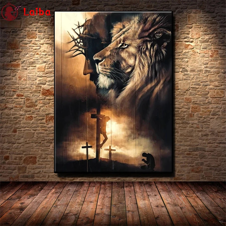 Diamond-Painting-Jesus-Christ-in-Scripturethe-Lion-of-Judah-Warrior-5d ...