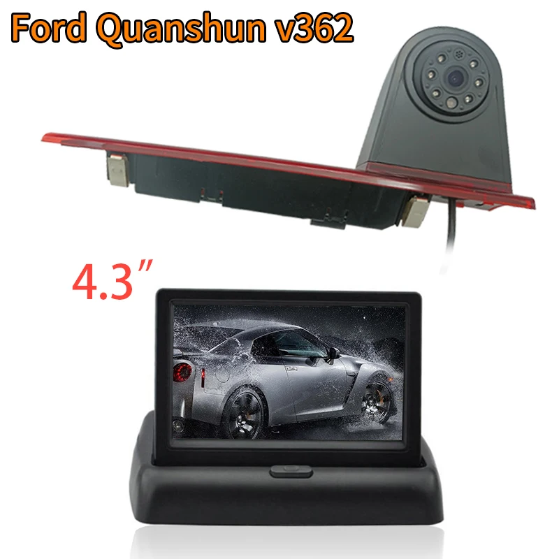 Brake light rear view reversing camera for Ford Transit customized 2012 ...