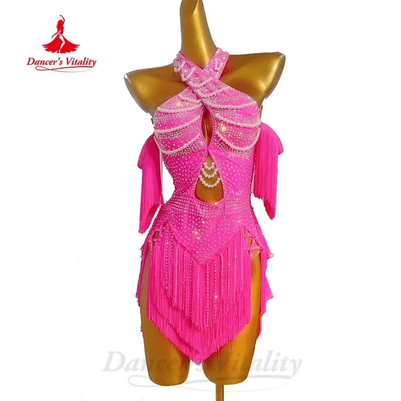 Latin Dance Tango Samba Rumba Performance Costume Women's Customized ...