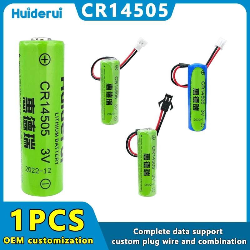 Huiderui 1Pcs CR14505 3V AA Not Rechargeable Lithium Batteries For ...