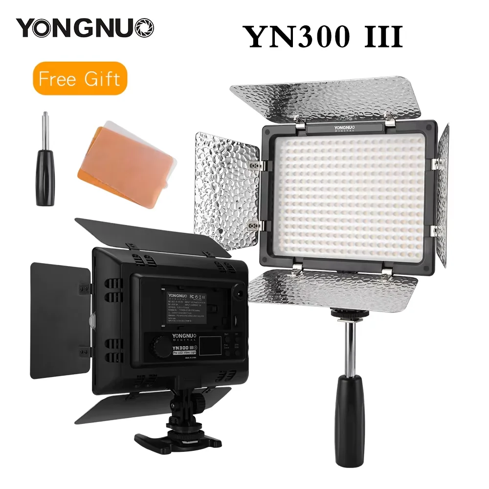 Yongnuo 18W YN300III YN300 III 3200k-5500K Camera Photo LED Video Light ...