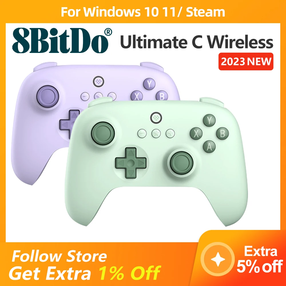 8BitDo Ultimate C Wireless 2.4G Gaming Controller for PC, Windows 10 ...