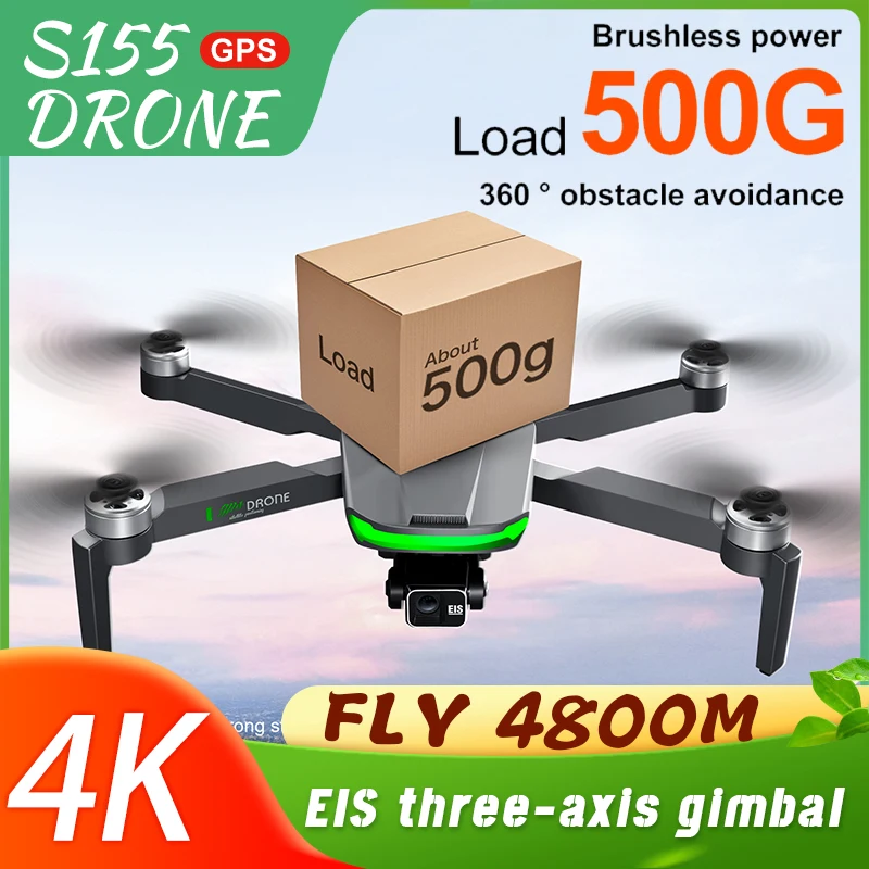 S155-GPS-Professional-Drone-5000M-360-Obstacle-Avoidance-4K-DualHD ...