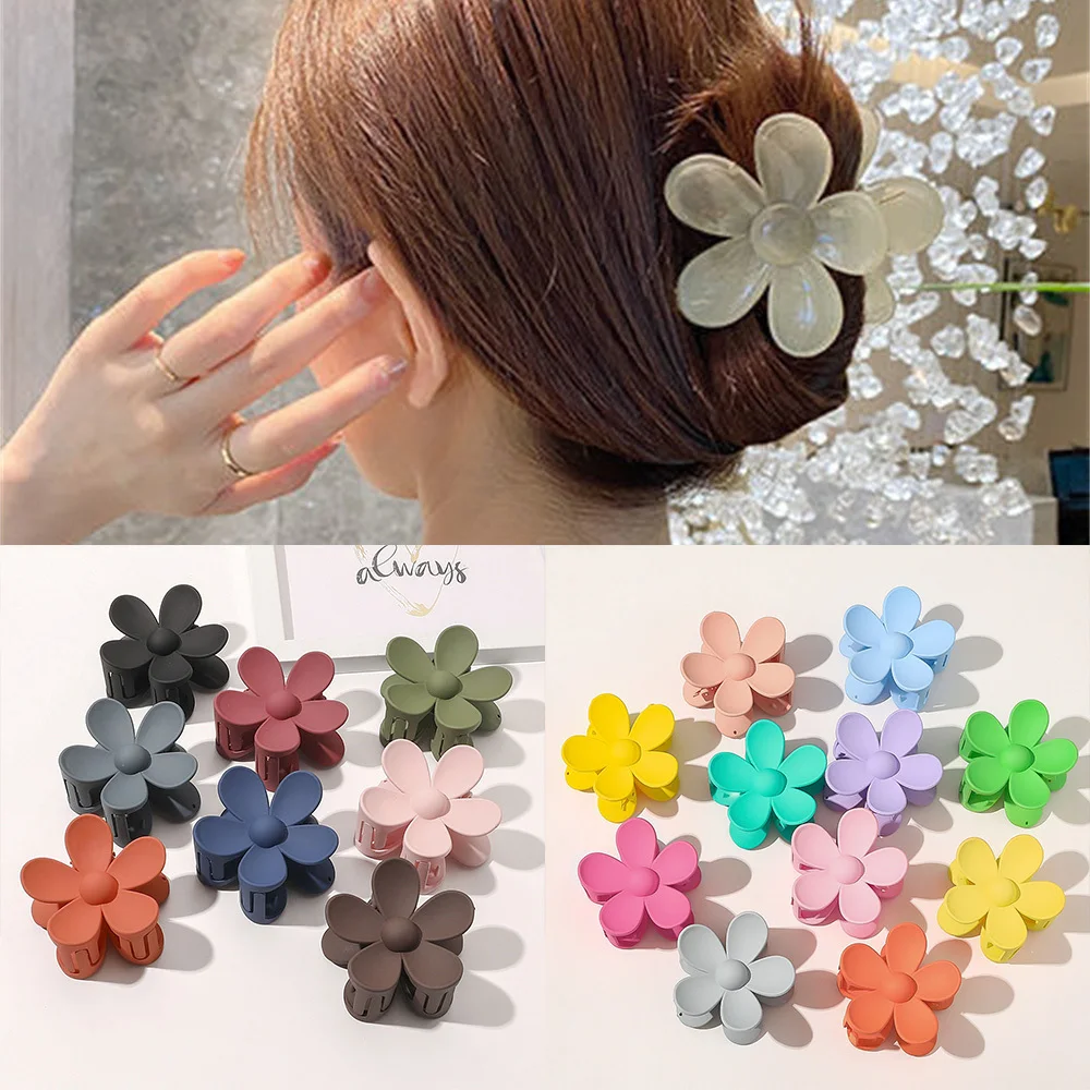 Pinza para el pelo de flor grande para mujer, accesorio para el cabello ...