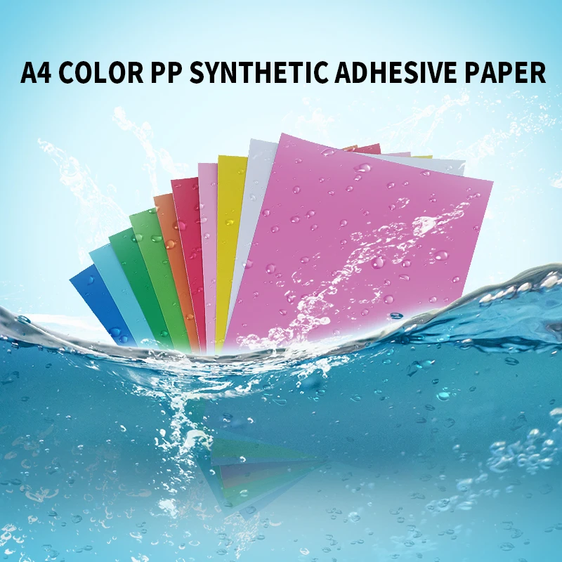 A4-Vinyl-Sticker-Paper-20-PCS-PP-Synthetic-Adhesive-Paper-Color-Self ...