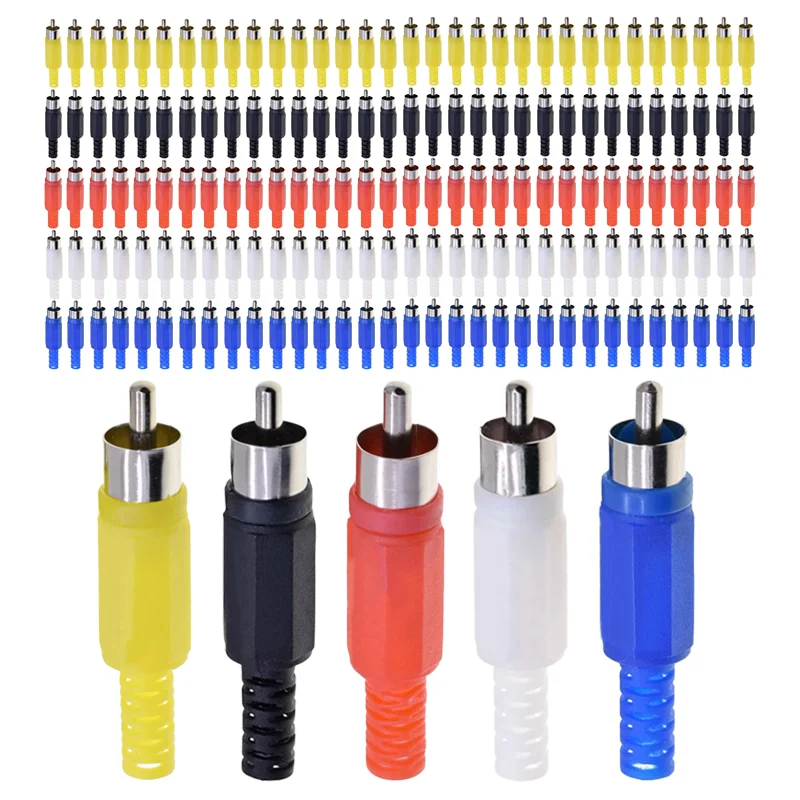 5-20-100PCS-RCA-Female-Plug-Connectors-Adapter-Solder-Type-for-Audio ...