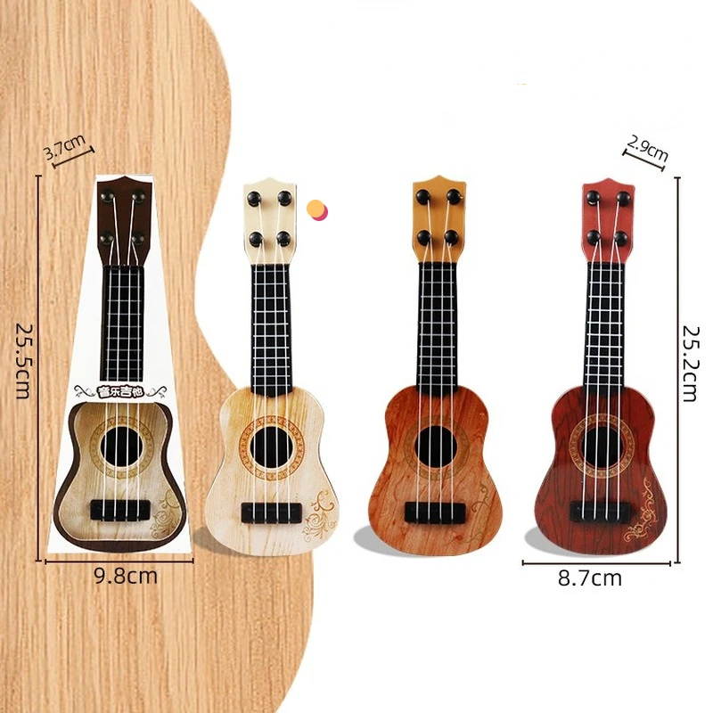 25cm Mini Guitar 4 Strings Classical Ukulele Guitar Toy Musical ...