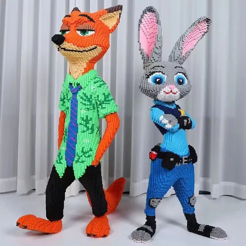 100cm-Zootopia-Building-Blocks-Disney-Nick-Wilde-Judy-Hopps-Diamond-4 ...