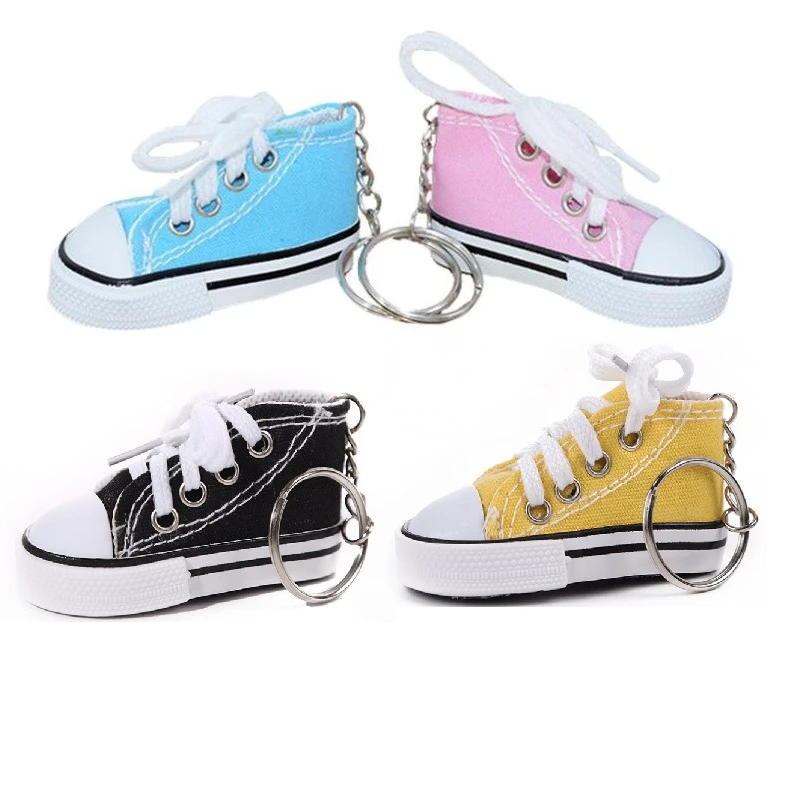 Personality Mini 3d Canvas Shoes Keychain Cute Doll Sneaker Shoe ...