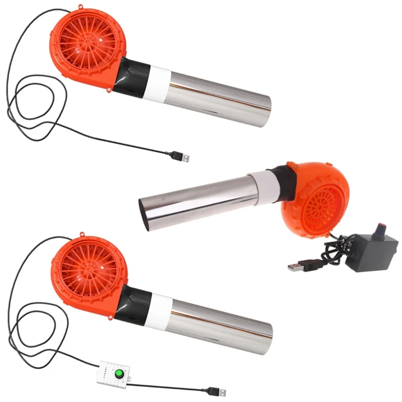 USB Powered BBQ Blower Charcoal Fan Electric Blower Starter for ...