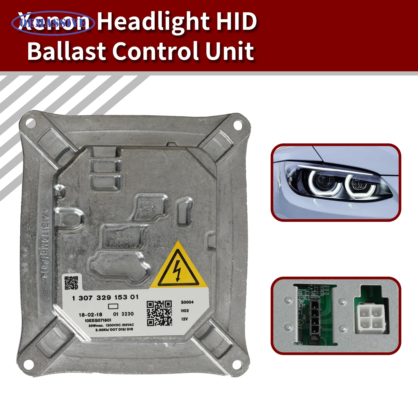 Xenon Headlight Ballast Control Unit 130732915301 For BMW 3 Series For ...