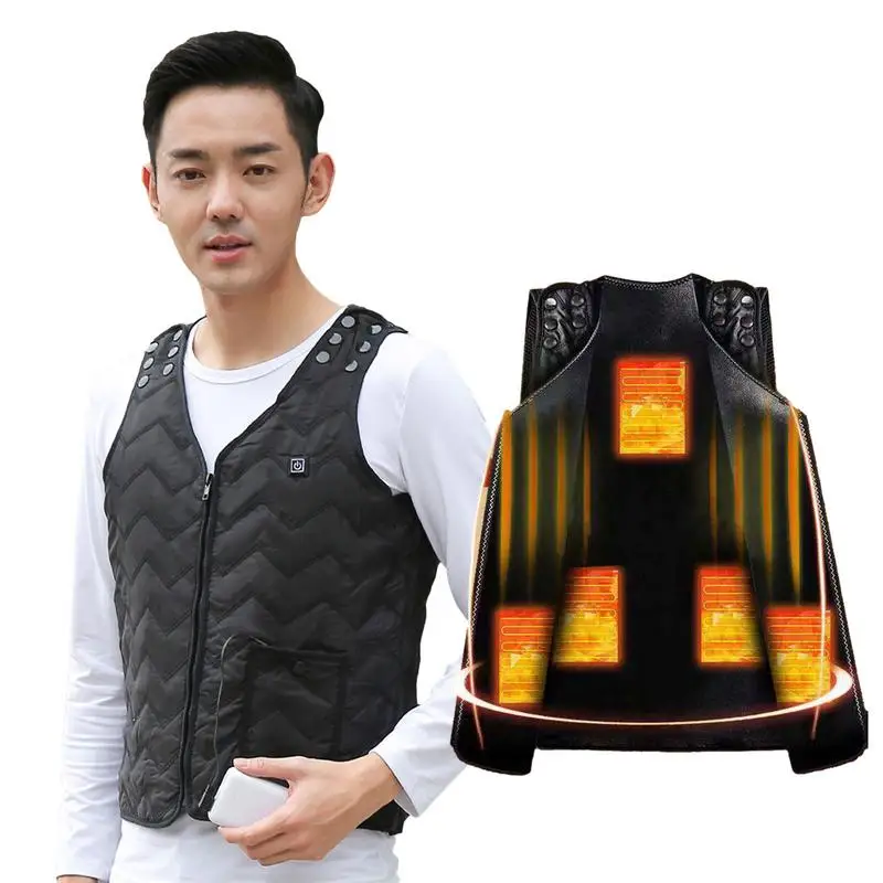 Heated-Vest-Electric-USB-Heating-Vest-Thickened-Lightweight-Adjustable ...