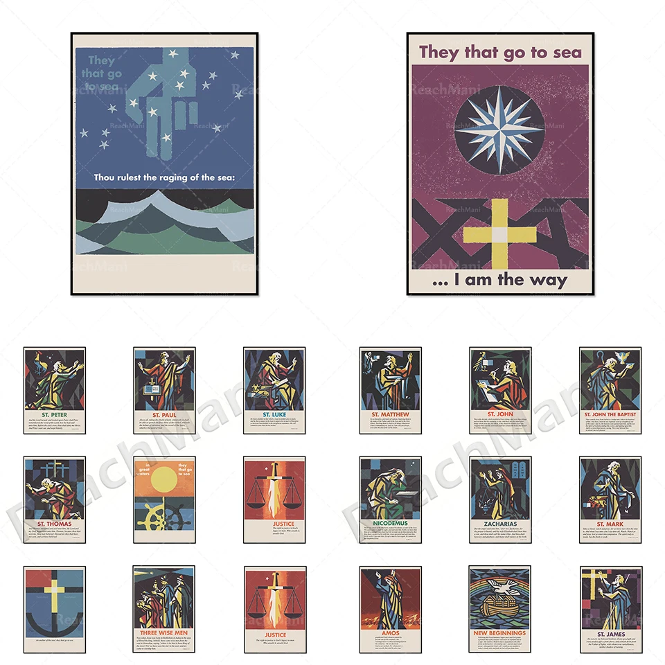 Joseph-Binder-St-John-St-Mark-St-Luke-Justice-Poster-Print-Classic-Art ...