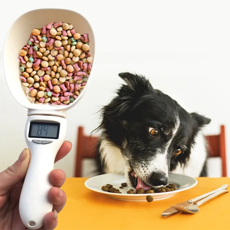 Pet Food Scale Dog Cat Electronic Measuring Spoon Feeding Measuring ...