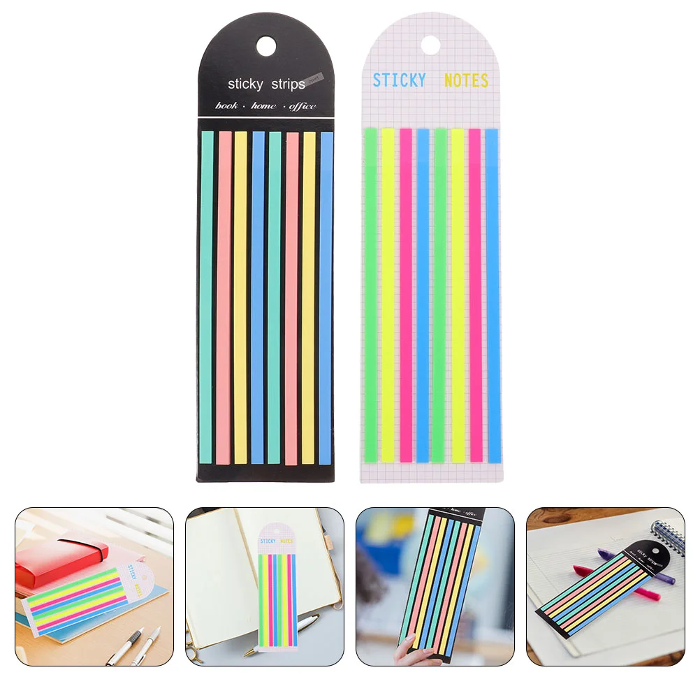 2-Books-Sticky-Notes-Stickers-Office-Products-Highlighter-Tape-for ...