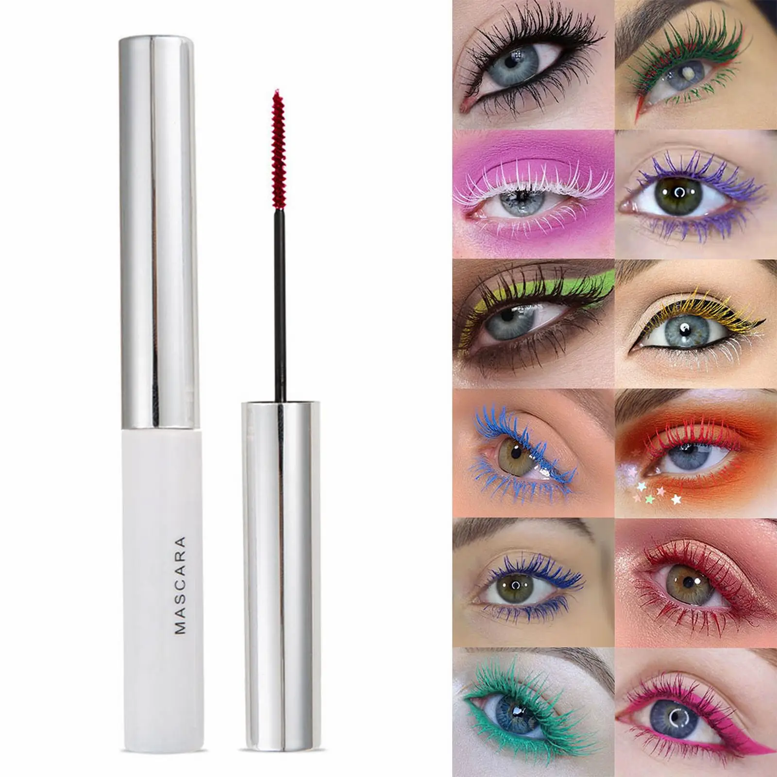 Colorful-Mascara-Waterproof-Long-Lasting-Curling-Blue-Green-Red-Black ...