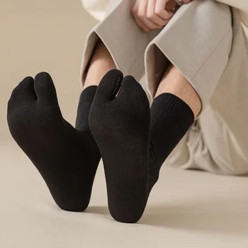 Fashion Japanese Style Tabi Toe Socks for Men Women Summer Fiber Two ...