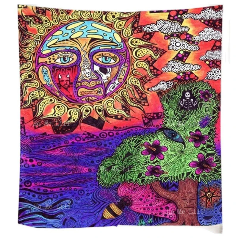 Trippy Hippie Drawings