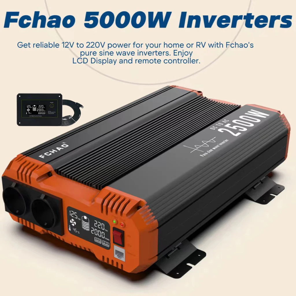 FCHAO-12V-to-220V-Pure-Sine-Wave-Car-Inverters-5000W-for-Home-and-RVs ...