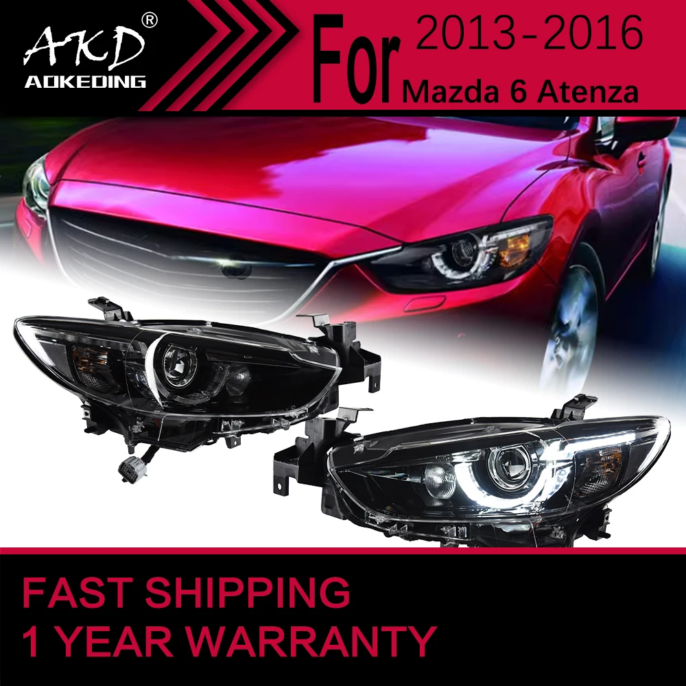 Car-Lights-for-Mazda-6-LED-Headlight-2013-2016-Atenza-Mazda6-Head-Lamp ...