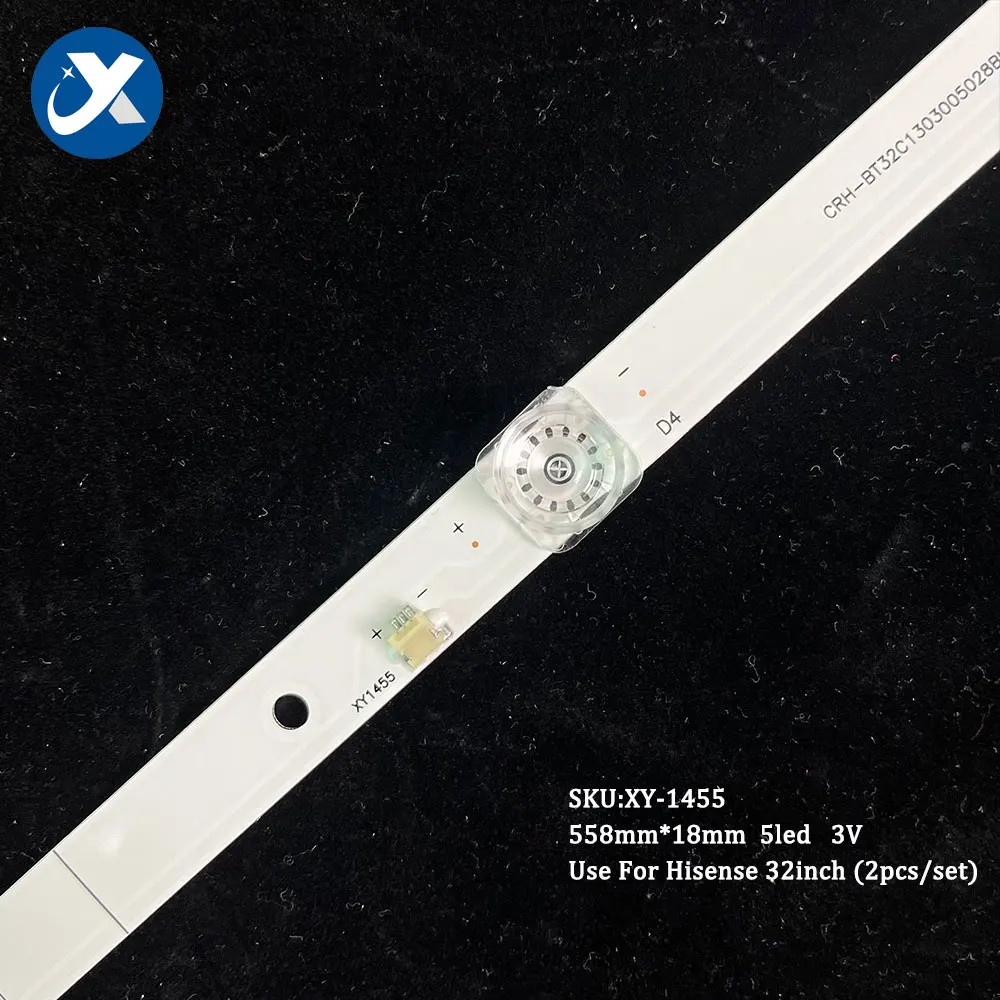 20Kit-32in-558mm-LED-Backlight-Strip-for-Hisense-5led-Square-Lens-3V ...