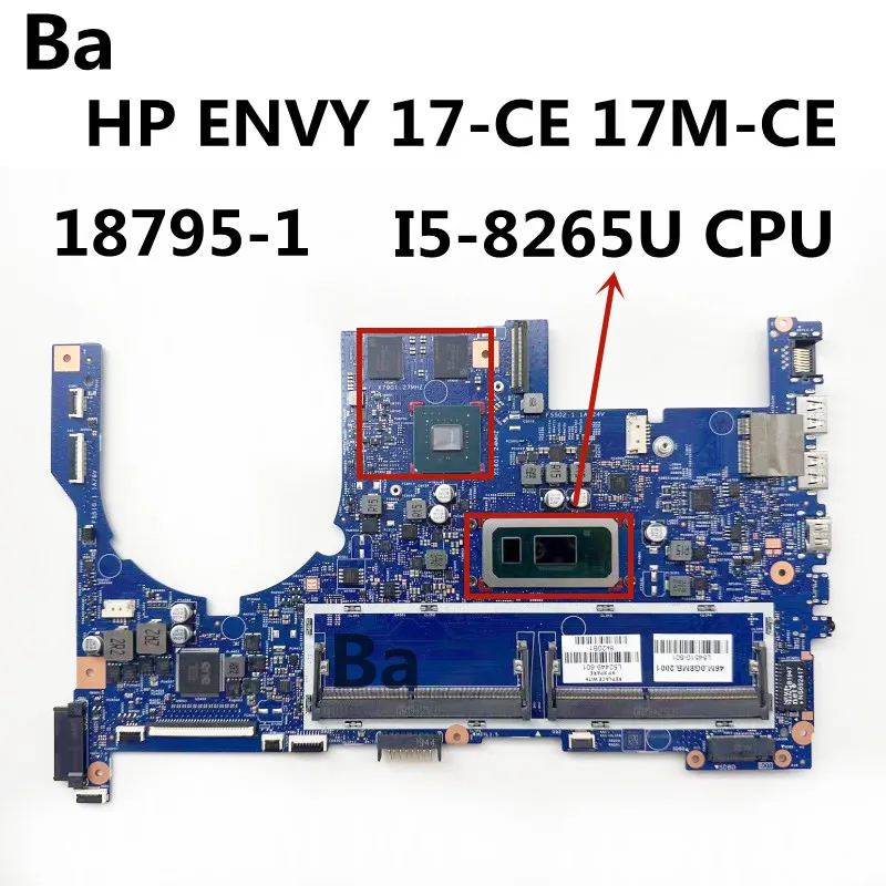 For-HP-ENVY-17-CE-17M-CE-Laptop-motherboard-18795-1-with-CPU-I5-8265U ...