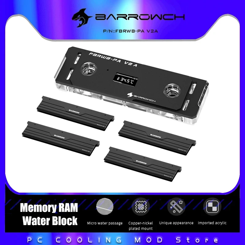 Barrowch-Memory-RAM-Water-Block-Vest-Multi-mode-Digital-Display-Module ...