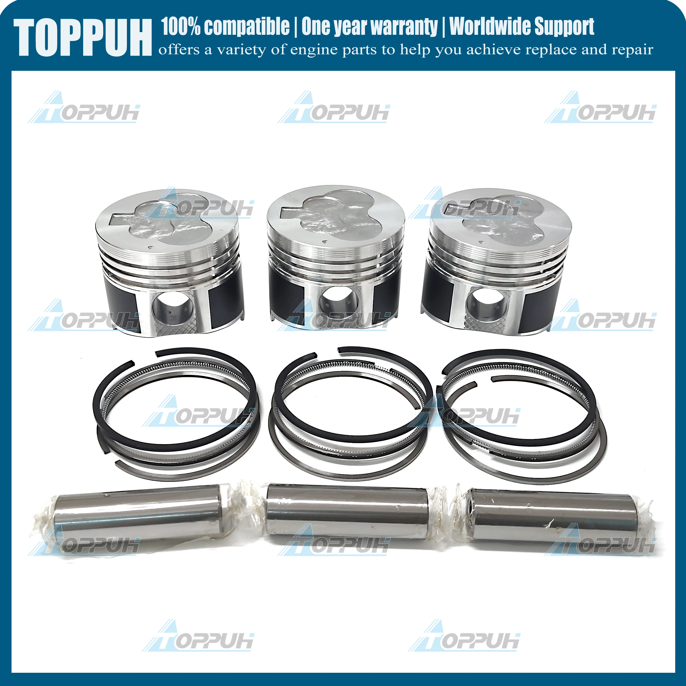 L3E-STD-Piston-Kit-Ring-Set-for-Mitsubishi-Diesel-Engine-Pin-21mm-3 ...