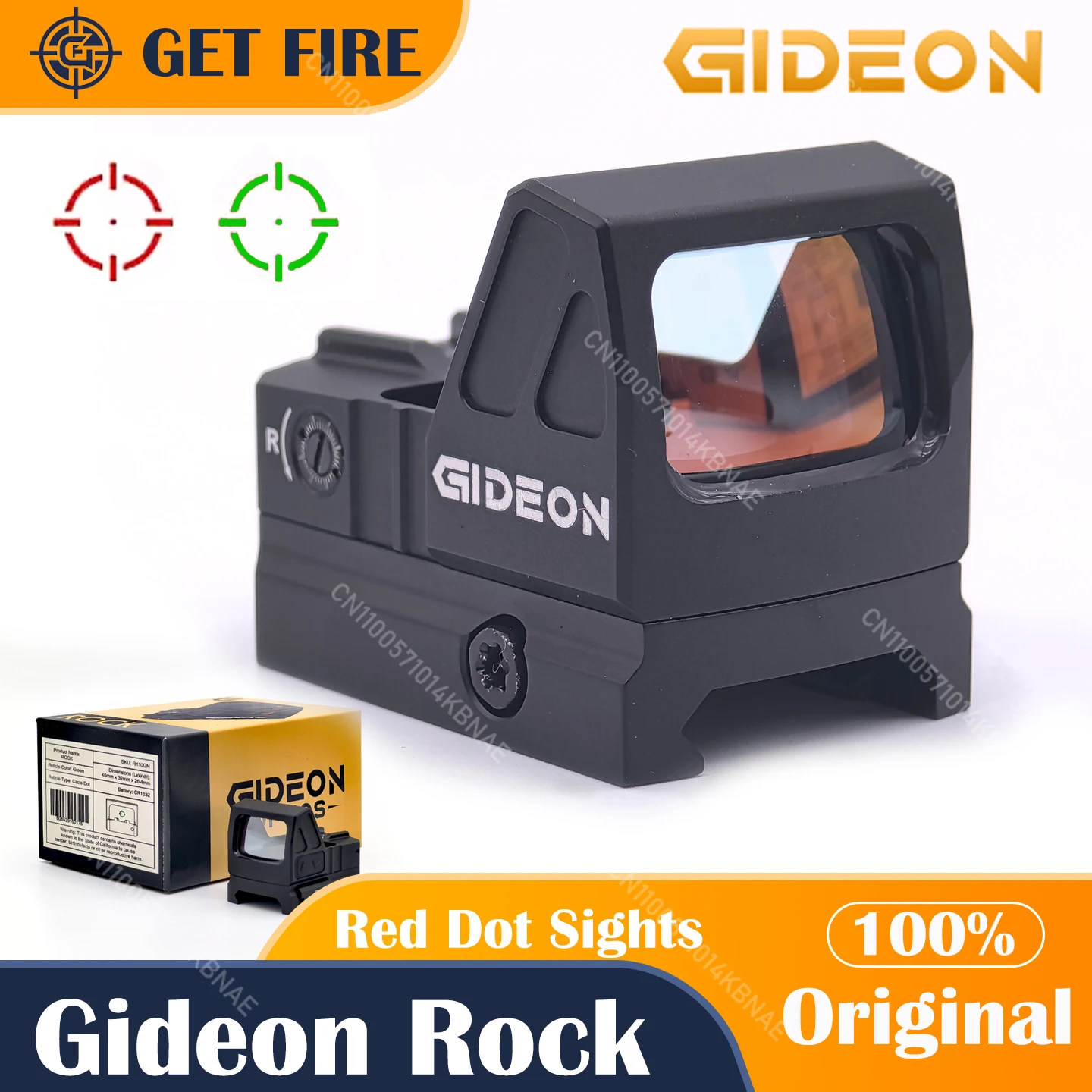 Gideon Optics Rock Reflex Sights 3 MOA Red/Green Dot Reticle 2 models ...
