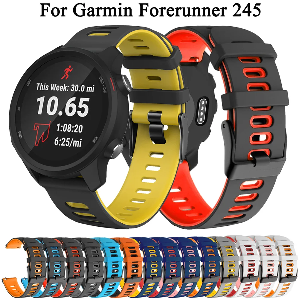 20-22mm-Strap-Watchband-For-Garmin-Forerunner-245-645-55-Smart-Watch ...