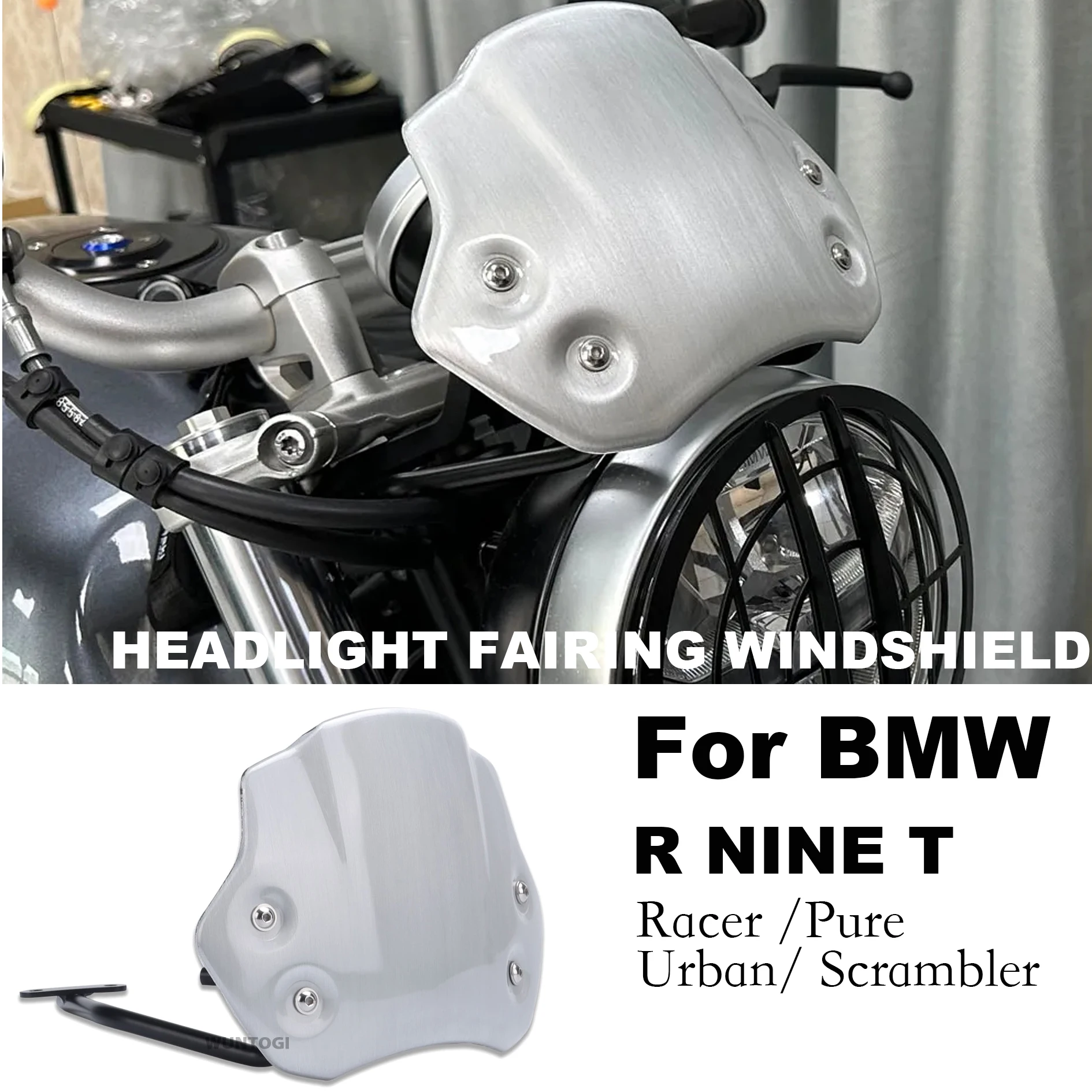 For-BMW-R-NINE-T-Windscreen-Motorcycle-Accessories-Headlight-Fairing ...