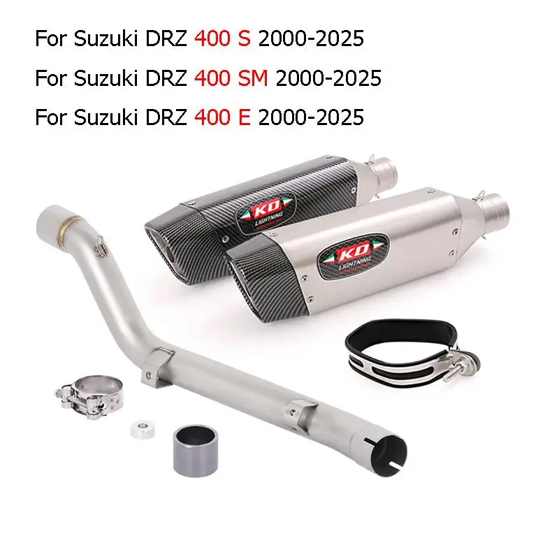 Slip On For SUZUKI DRZ 400 S 400 SM 400E 2000-2024 Motorcycle Exhaust ...
