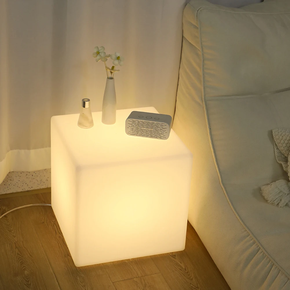 Glowing-Cube-Square-Stool-LED-Light-Cube-Chair-Waterproof-Rechargeable ...