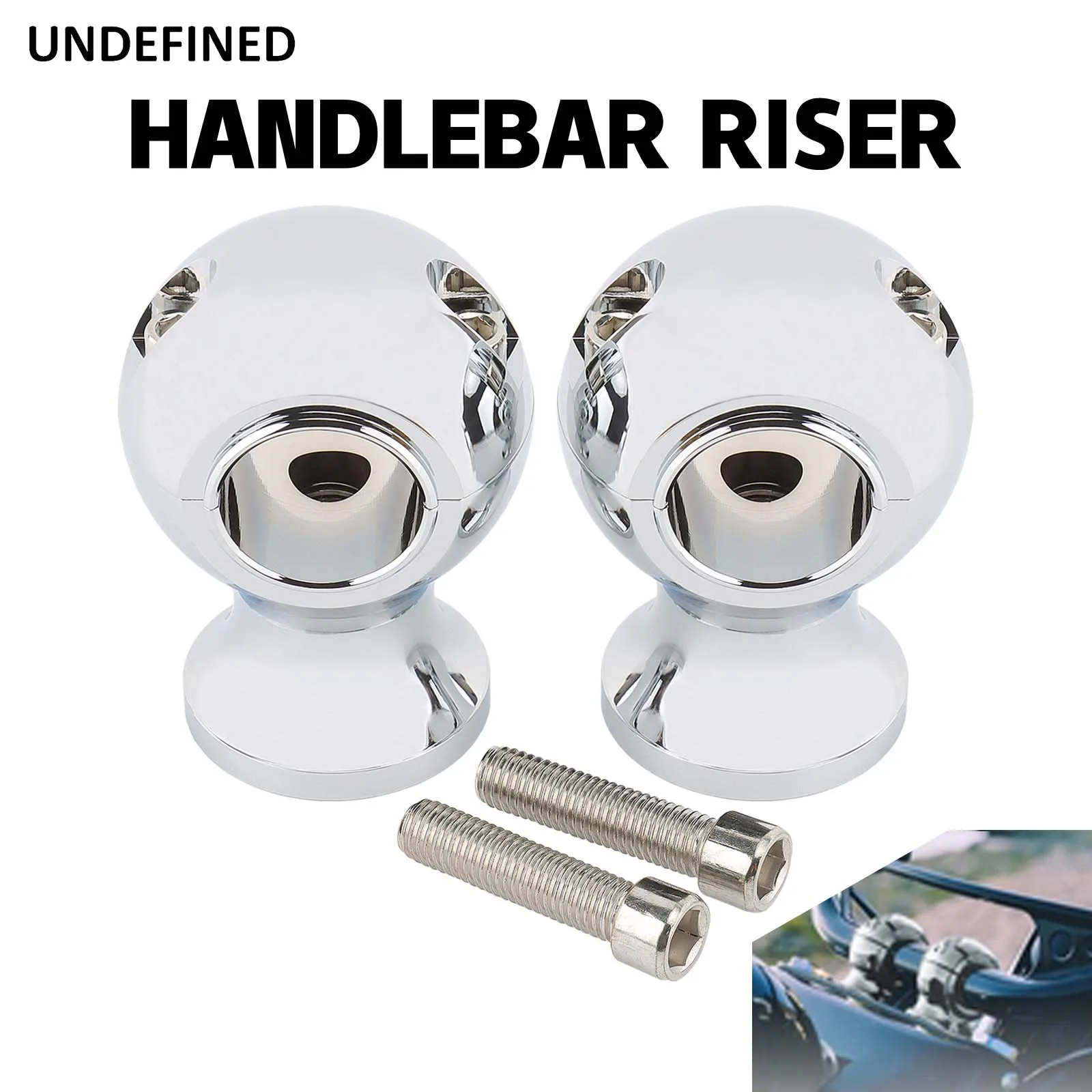 Aluminum-1-25mm-Universal-Motorcycle-Handlebar-Riser-Kit-Clamp-For ...