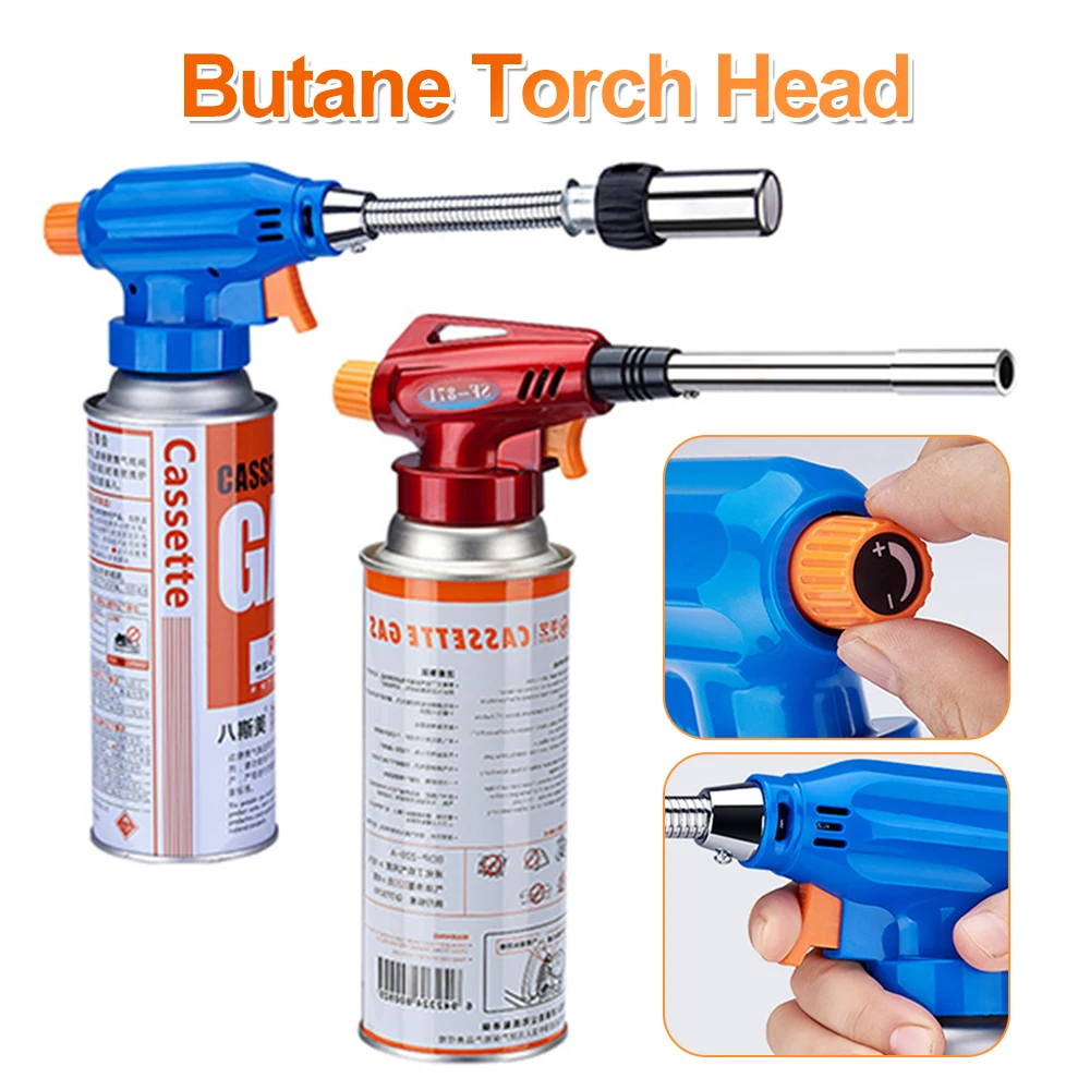 Metal-Flame-Gas-Lighter-torch-Portable-Tool-Gas-Flame-Torch ...