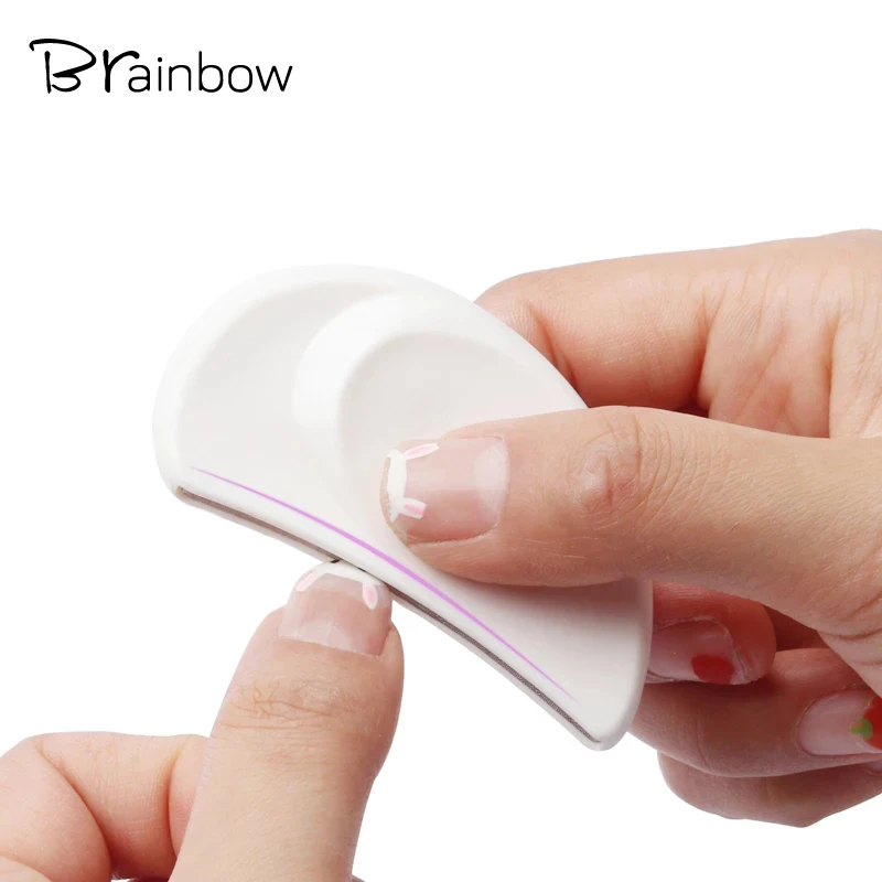 Brainbow Professional Nail File Half Moon Curved Nail Art Nail File ...