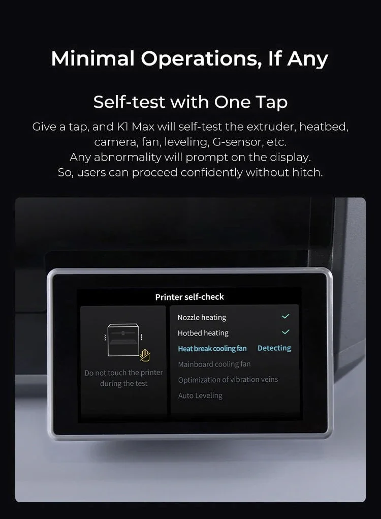 Creality K1 Max 3D Printer With AI Camera LiDAR Dual Hands-free Auto ...