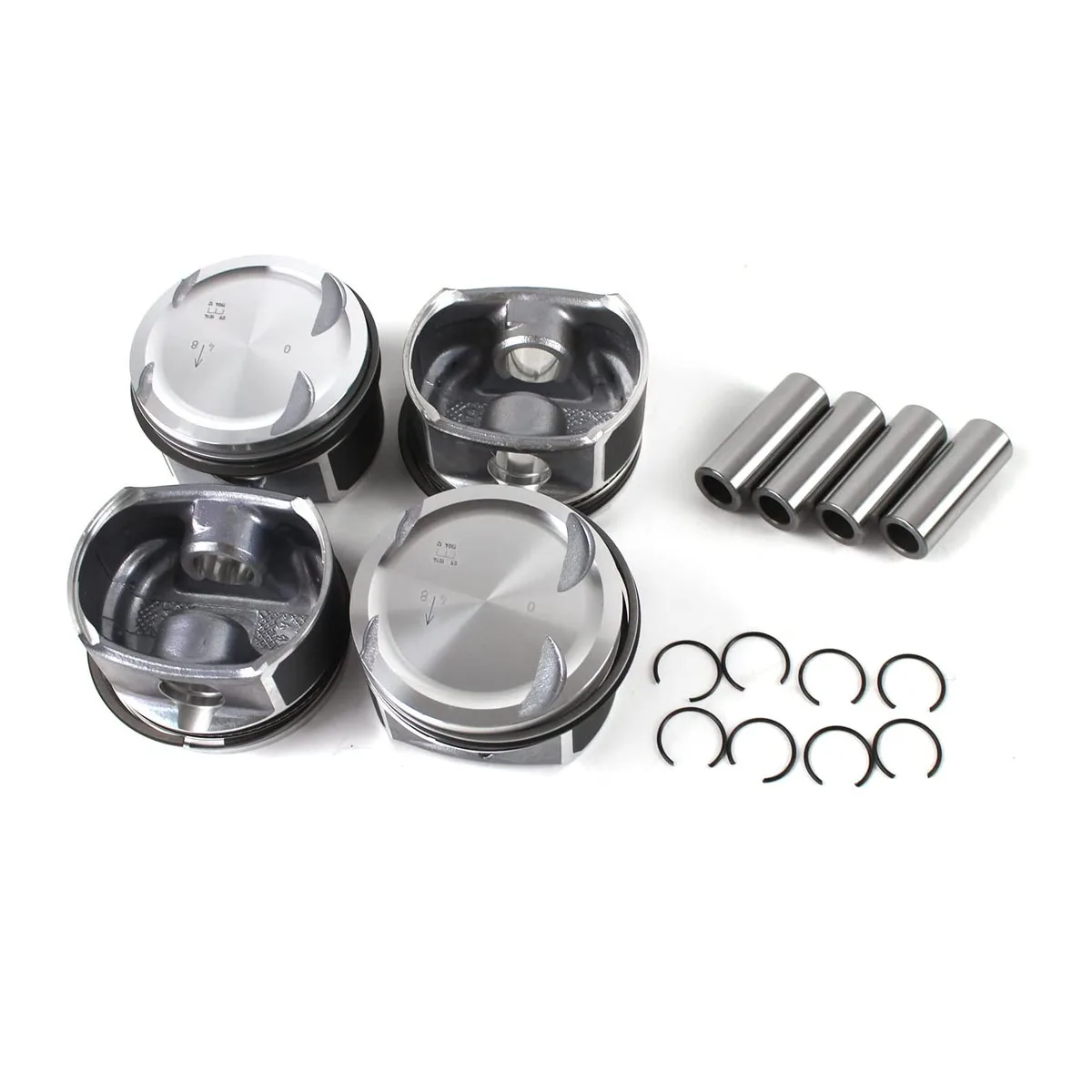 4 Buah Set Piston & Cincin 2710302217 Φ82mm untuk 1.8L Mercedes-benz ...