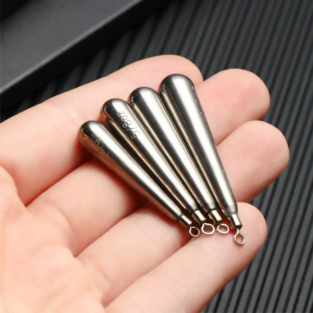 Tungsten Sinkers 3.5g/5.3g/7g/8.8g/10.5g/14g/17.5g/21g/28g Fishing Weights Sinkers Tungsten Fall ...