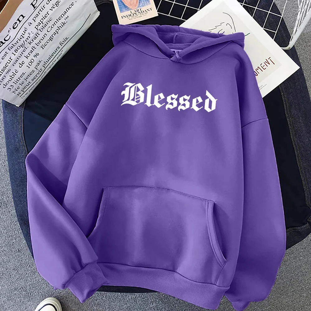 Blessed Creativity-sudaderas con capucha para mujer, ropa de lana ...